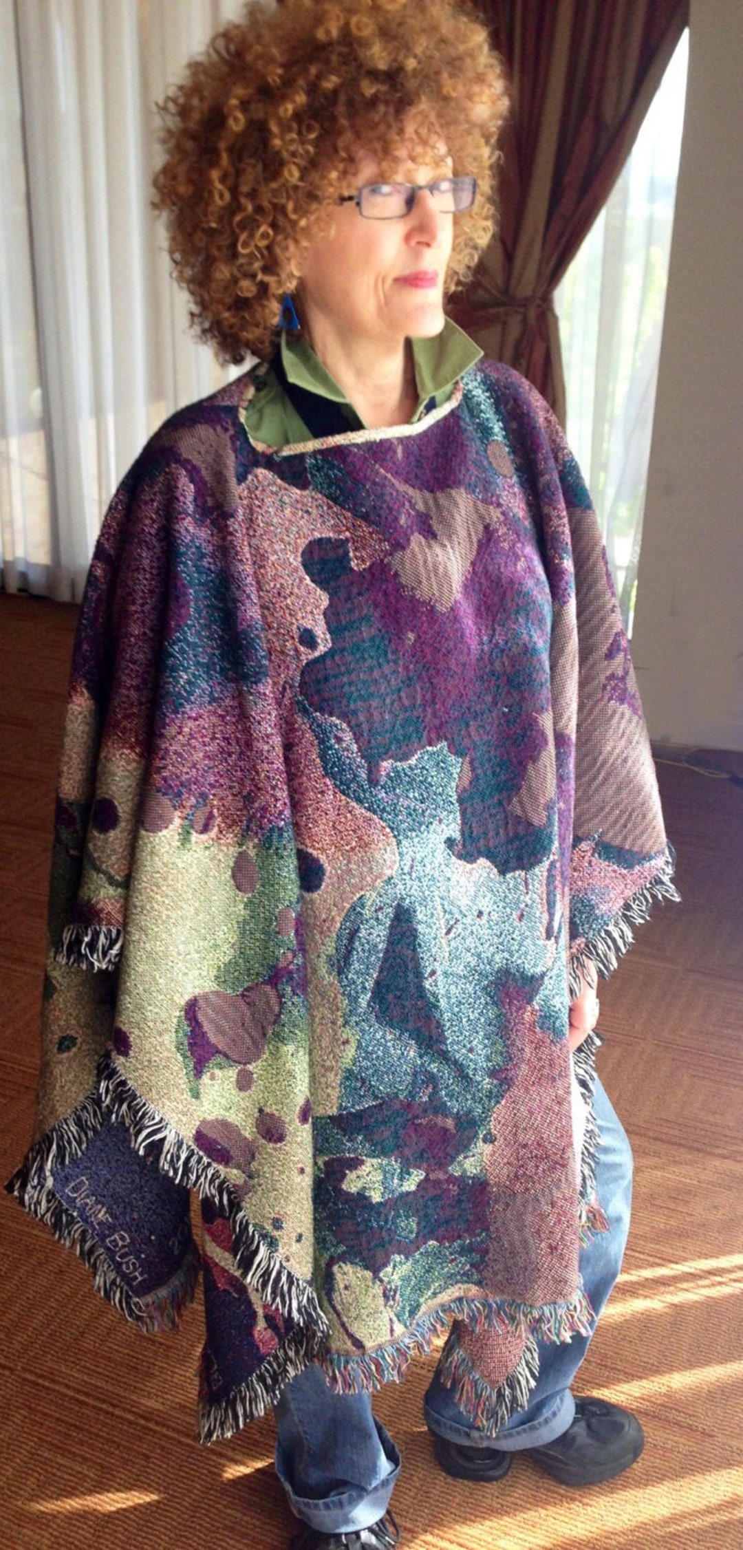 Art Poncho - Etsy