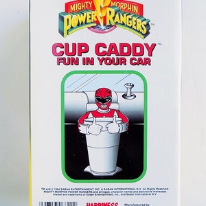 1994 Power Ranger Cup Caddy / New-in-box / MINT Condition / NO FLAWS ...