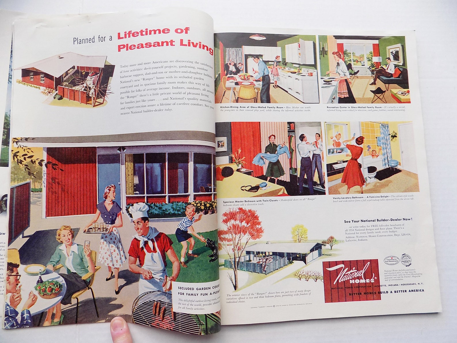 Rare MCM 1954 April Edition of LIVING Magazine With - Etsy