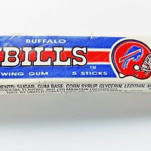 RARE Vintage Buffalo Bills Unopened Pack of Stick Chewing Gum/ 70s? 80s ...