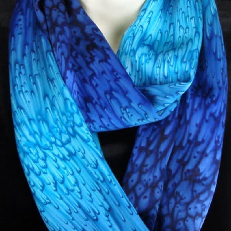 Cobalt Blue Scarf - Etsy
