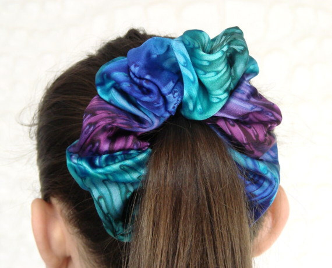 Mulberry Silk Rainbow Scrunchie - Etsy