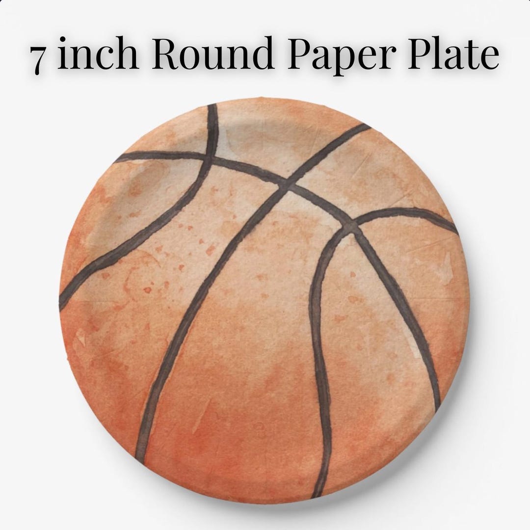 Basketball Paper Plates and Bowls | Basketball Party Supplies | Sports ...