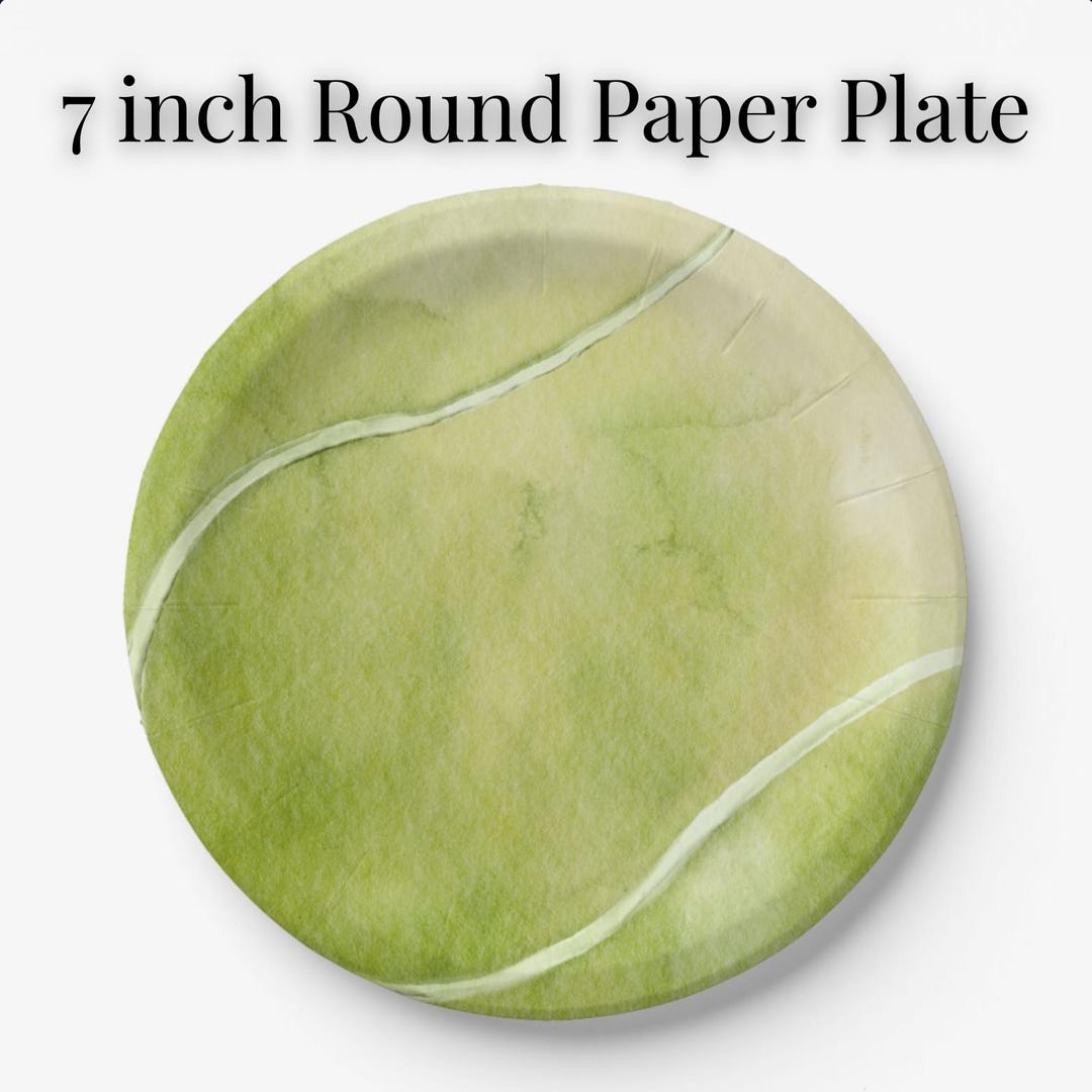 Tennis Ball Paper Plates and Bowls | Tennis Party Supplies | Sports ...
