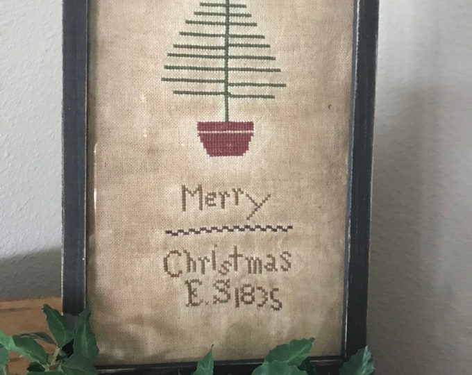 Primitive Tree Christmas Sampler - Etsy