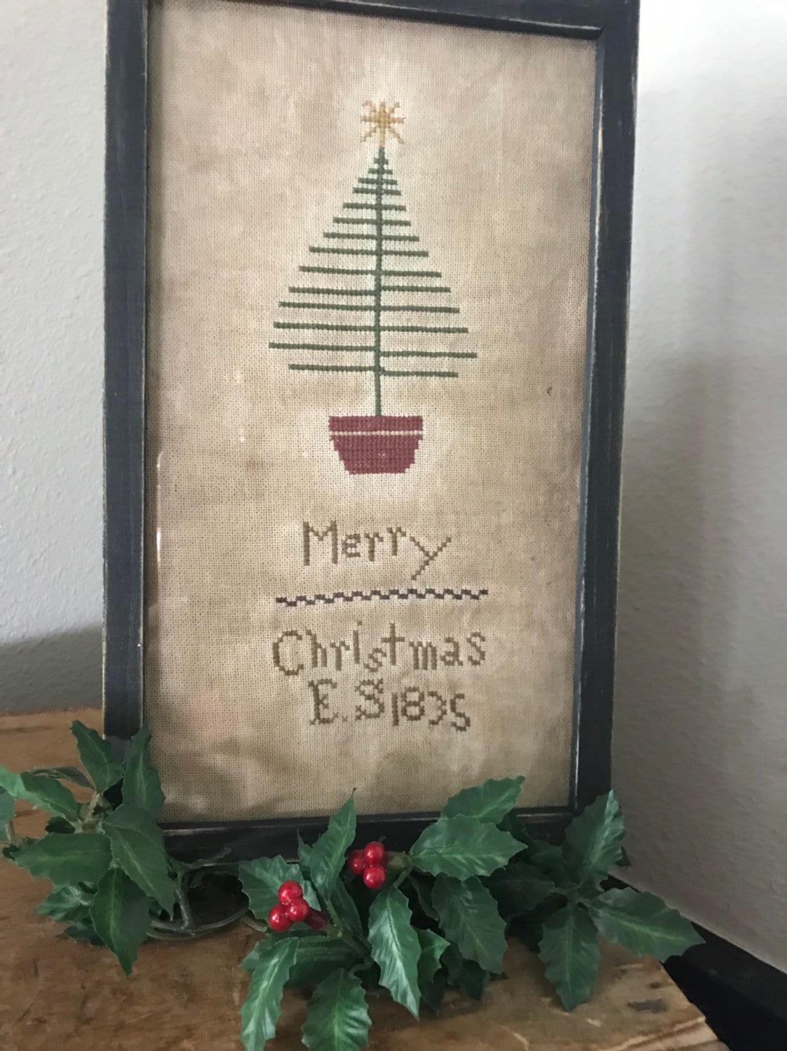 Primitive Tree Christmas Sampler - Etsy