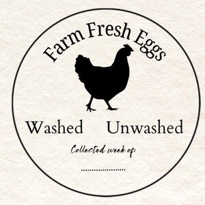 Printable Egg Carton Label Farm Fresh Egg Sticker Digital Download PDF ...