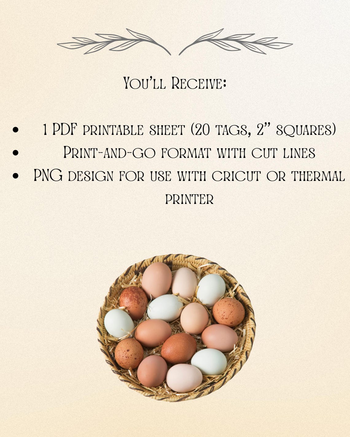 Printable Egg Carton Label Farm Fresh Egg Sticker Digital Download PDF ...