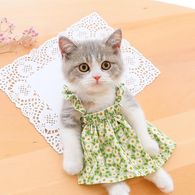 Cat Dress - Etsy