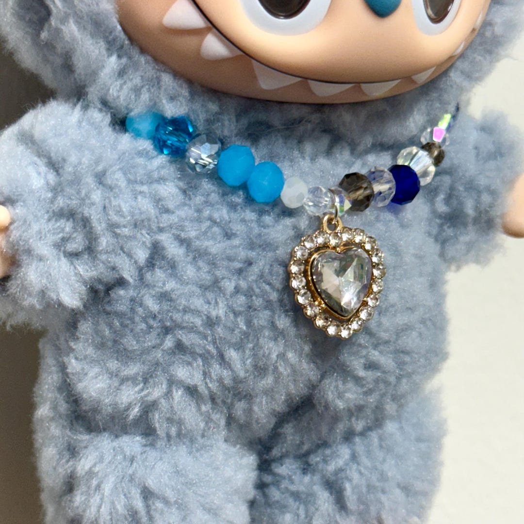LABUBU Crystal Aurora Bead Necklace - Etsy