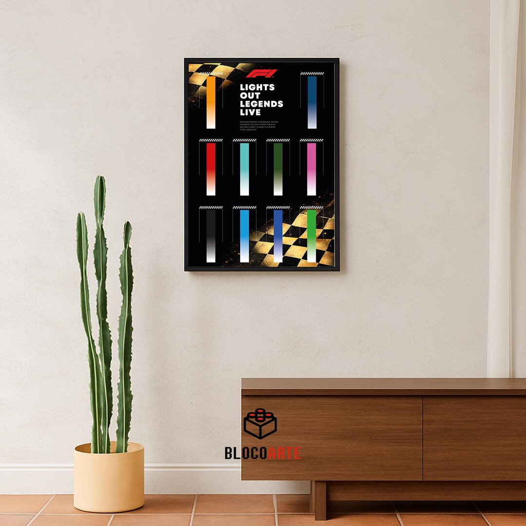 Display Poster for Miniature Racing Cars 50x70cm | Racing Display ...