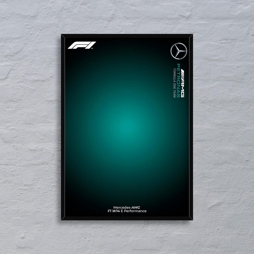 Mercedes-amg F1 W14 Digital Art #42171 - Poster 50x70cm for Technic ...