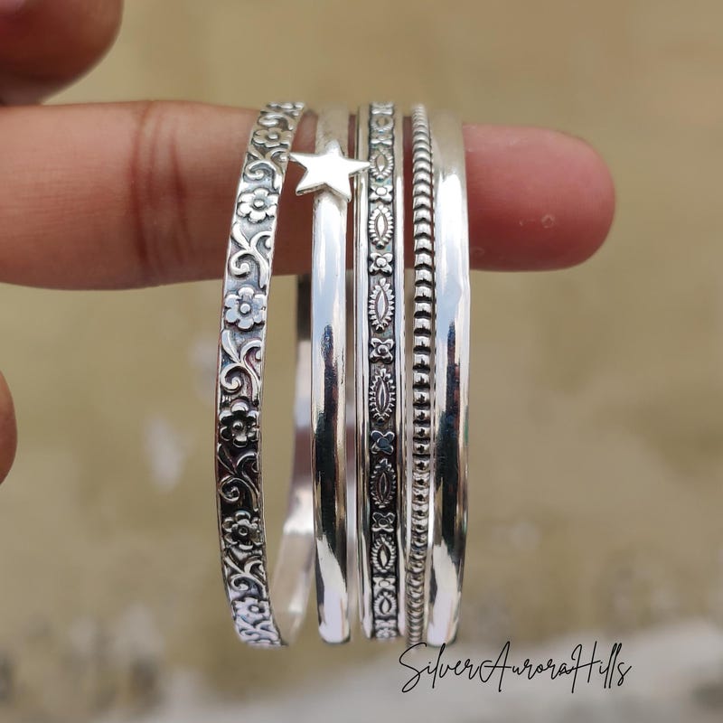 Oxidized Bangles - Etsy