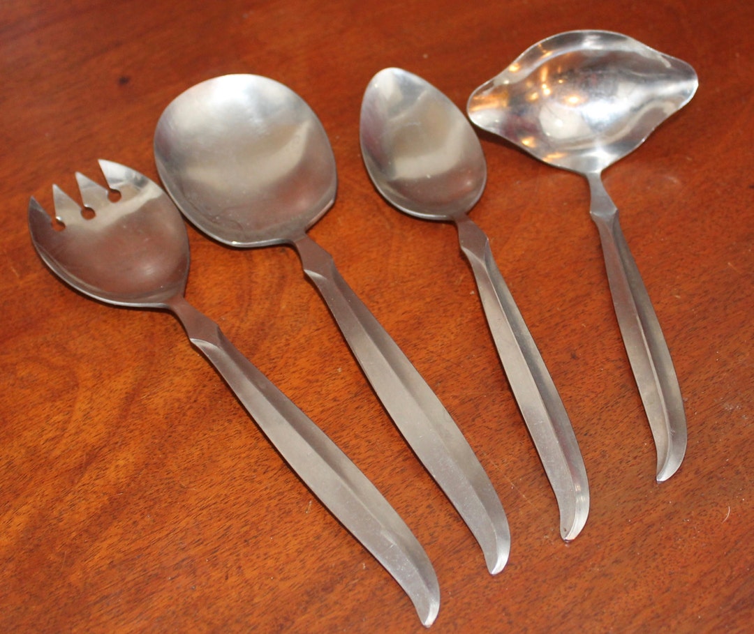 Castle Court CCS10 Stainless Flatware Vintage Silverware Serving Pieces ...