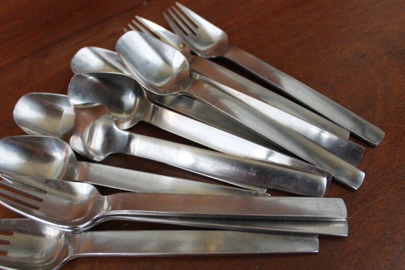 YAMAZAKI Vintage Old Flatware Stainless Silverware Set - Etsy