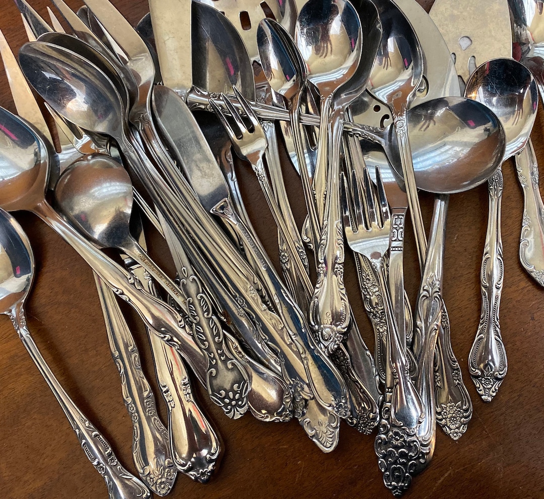 Event MIX and Match Silverware | Shabby Chic | Cottage Core | Stainless ...