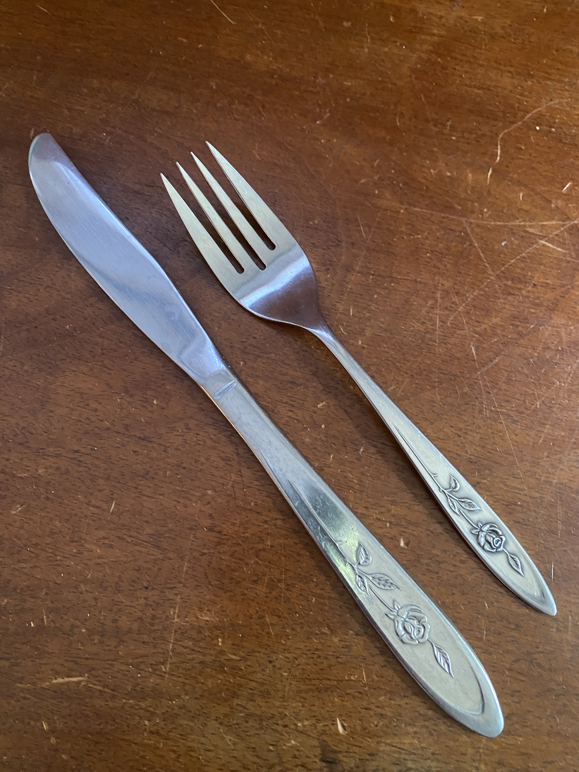 Oneida Vintage Flatware | My Rose Pattern Stainless Silverware Roses ...