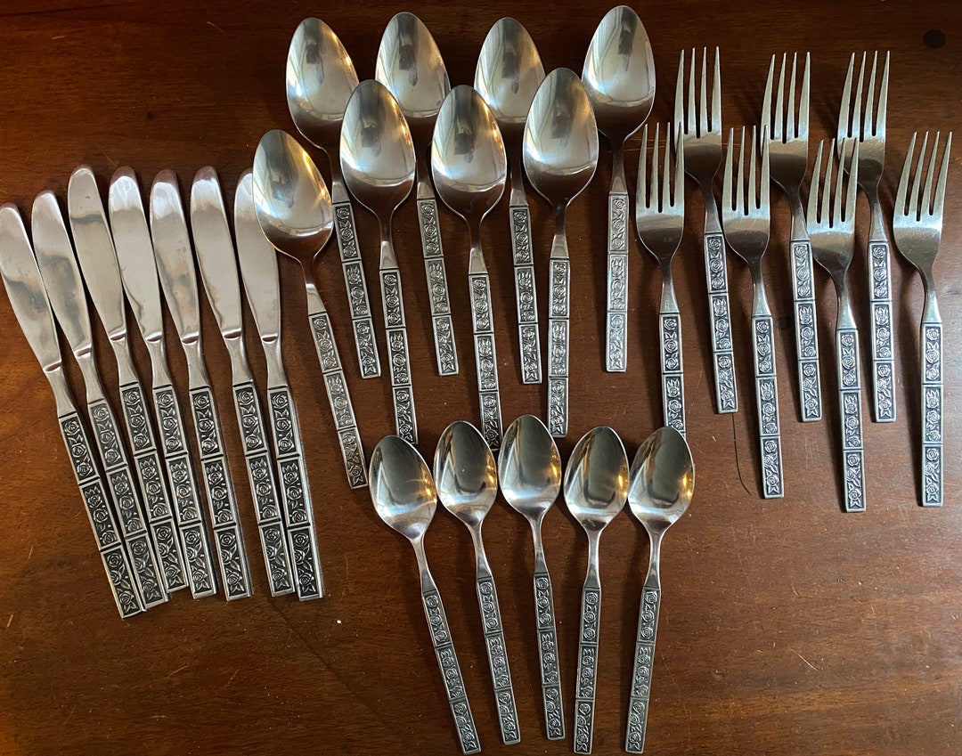 STANLEY ROBERTS DORRETTE | Black Accent Handle | Vintage Silverware ...