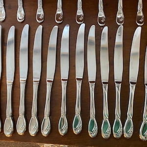 Vintage Flatware | CALLA LILY Oneida Flatware | Replacement Silverware | Old Stainless ...