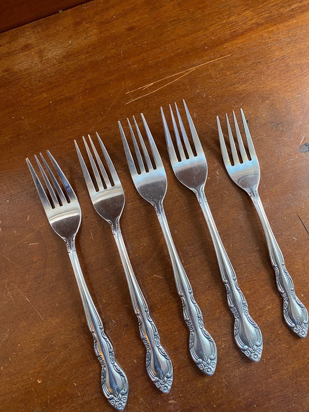 IMPERIAL FLEURETTE Vintage Flatware | Utensils With Floral | Flared Tip ...