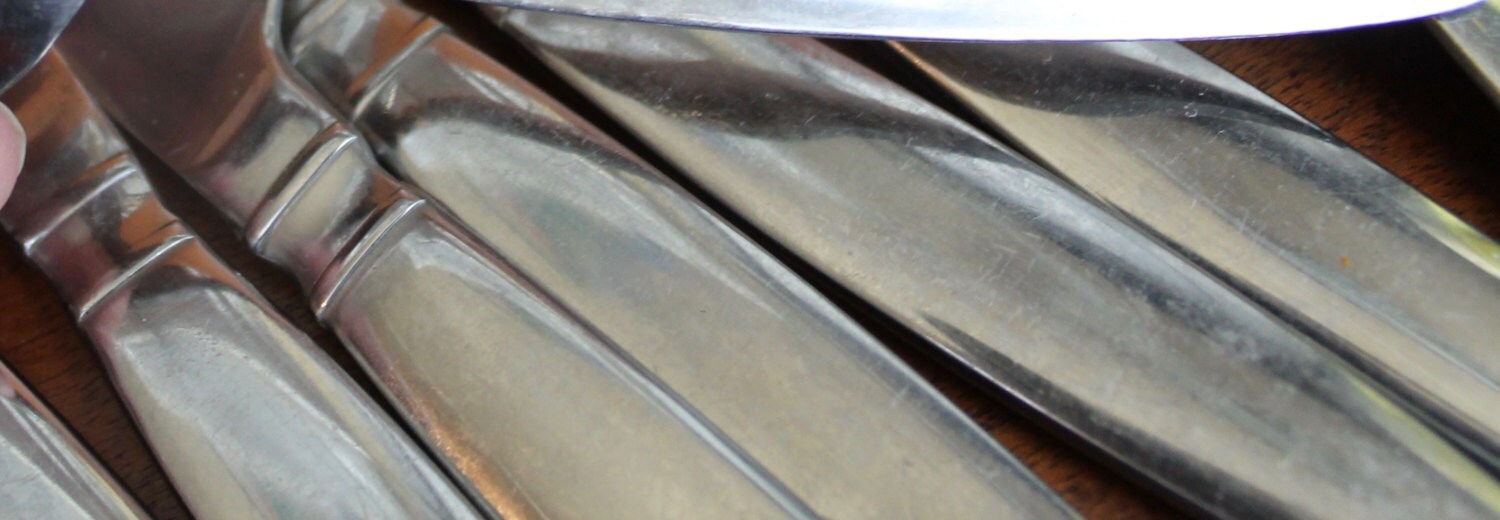 Vintage Stainless Silverware Set FARBERWARE Knife Spoon - Etsy