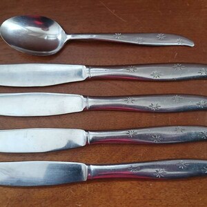 Vintage Flatware FIRST STAR Stainless Silverware Hull Atomic Star ...