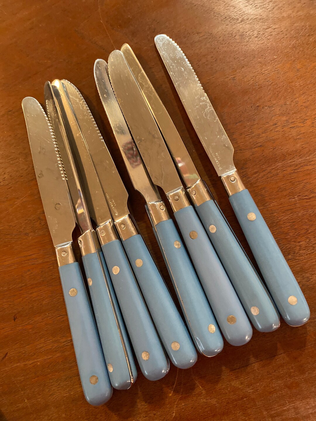 Farberware Light Blue | Plastic Handles With Rivits| Handles Vintage ...