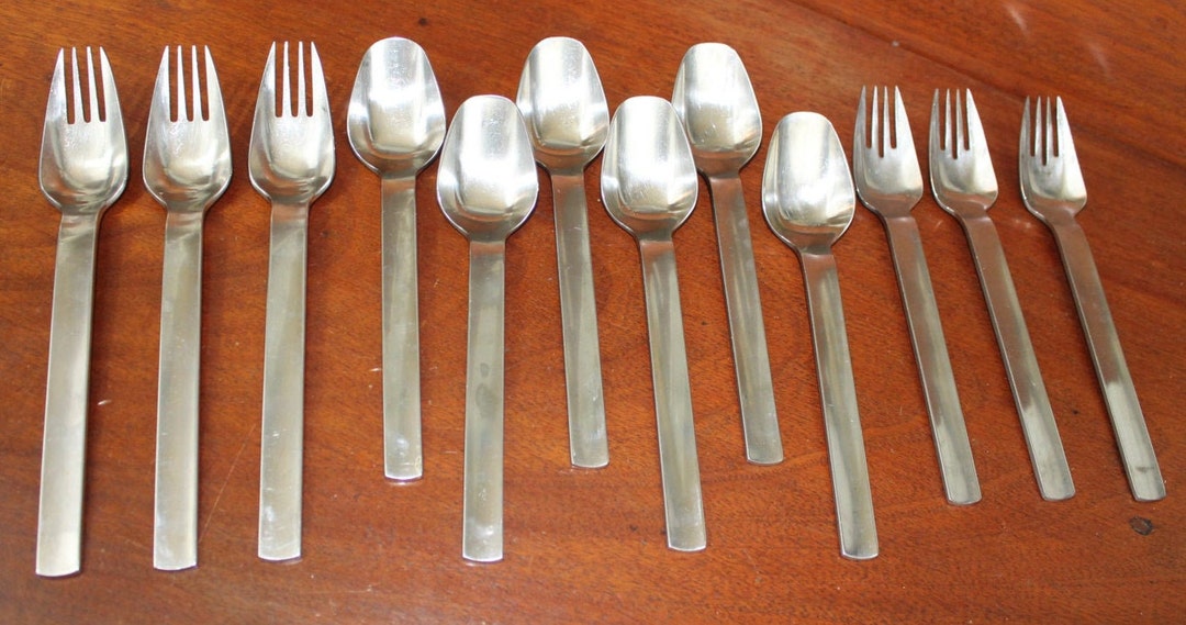 YAMAZAKI Vintage Old Flatware Stainless Silverware Set Replacements ...