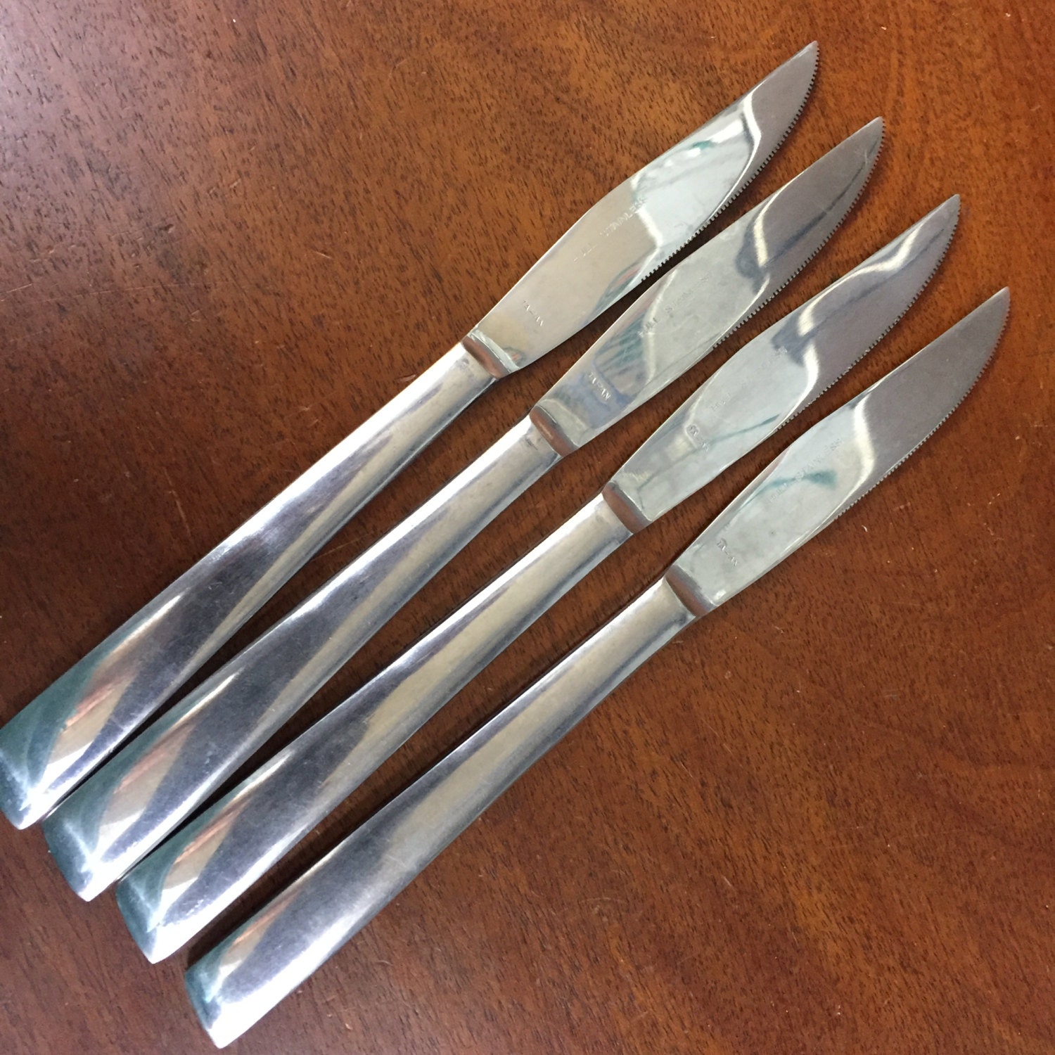 Mid Century Modern Vintage Flatware From Hull (4 Steak Knives) Plain ...