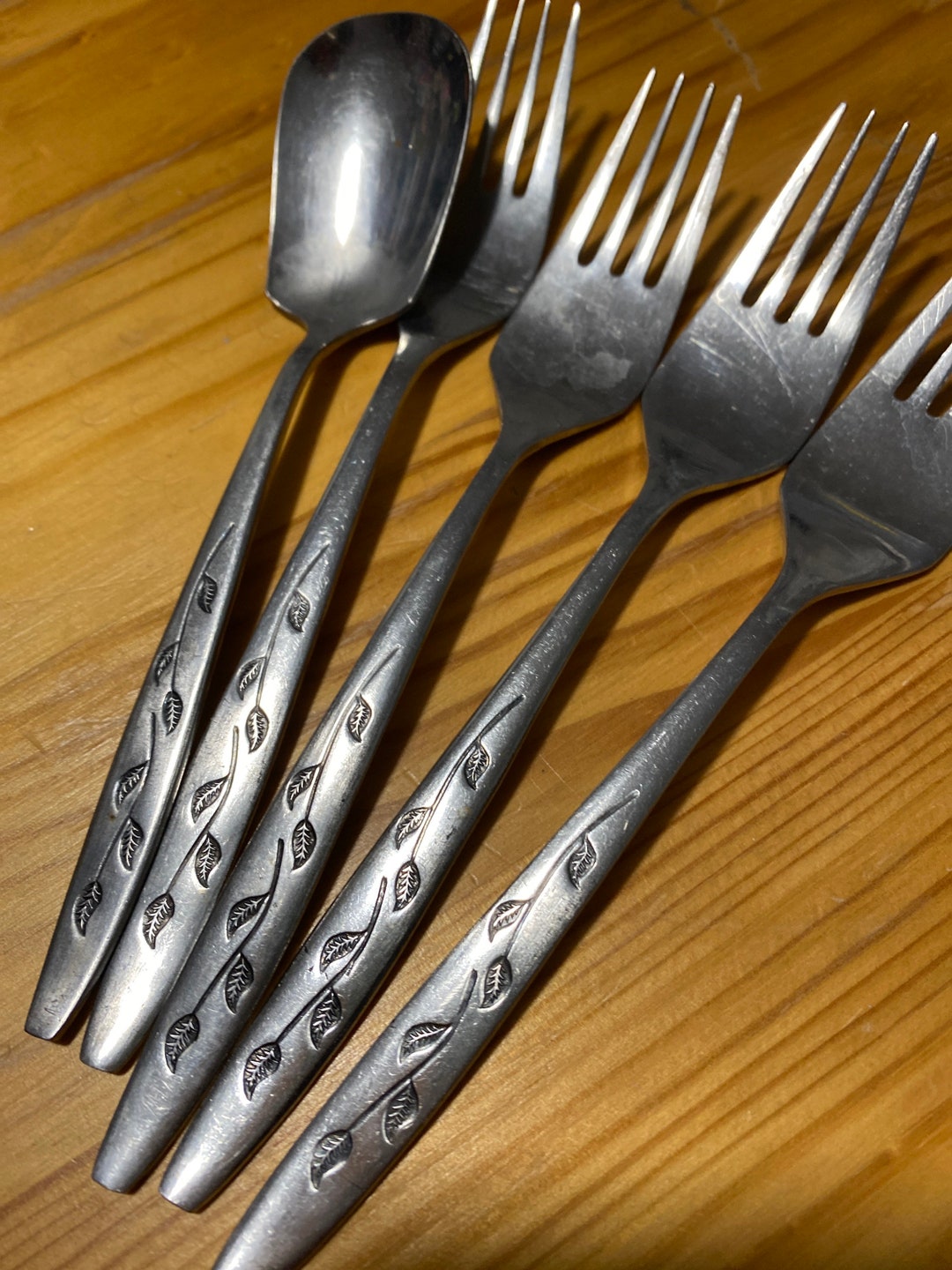 Stainless Flatware Nasco HAITI Pattern Stainless Silverware Simple ...