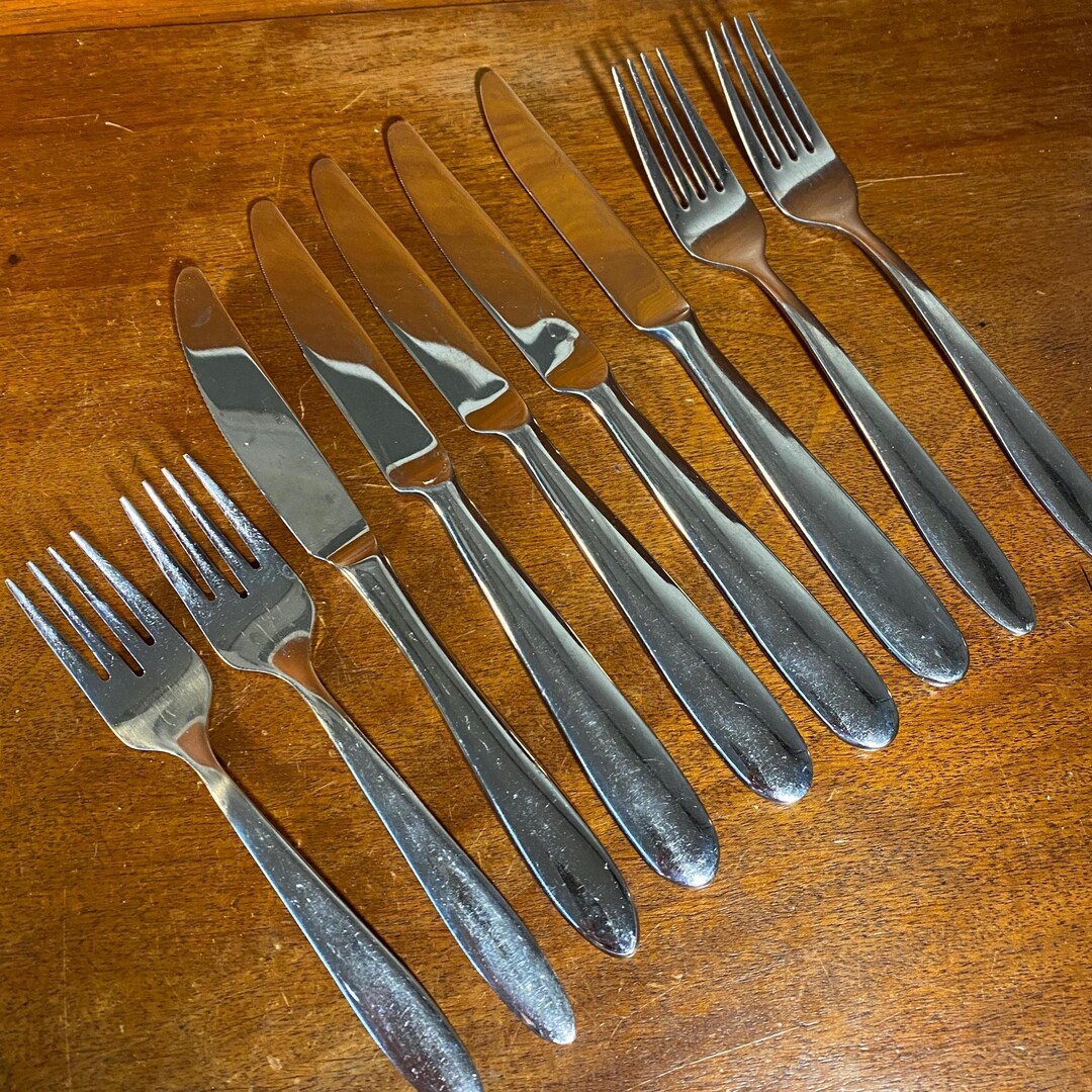 CREST ONEIDA Community Stainless Steel Silverware Vintage Placesetting ...