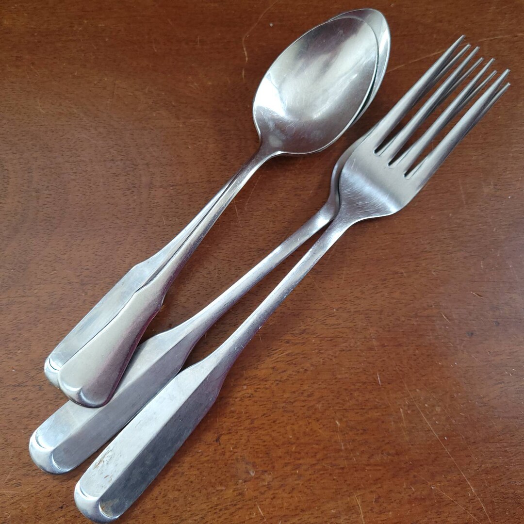 TWS105 Vintage Flatware | Stainless | Towle Supreme Cutlery | Fiddle ...