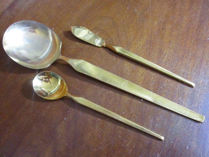 ASTRO GOLD Stanley Roberts Vintage Stainless Silverware Japan | Etsy