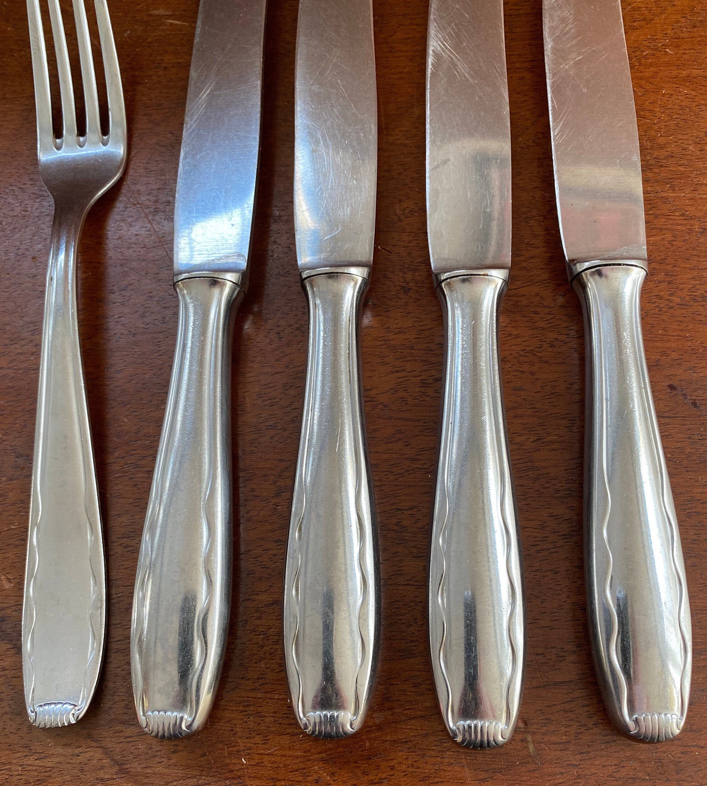 Voss Cutlery Stainless Steel Rounded Handle Vintage Silverware ...