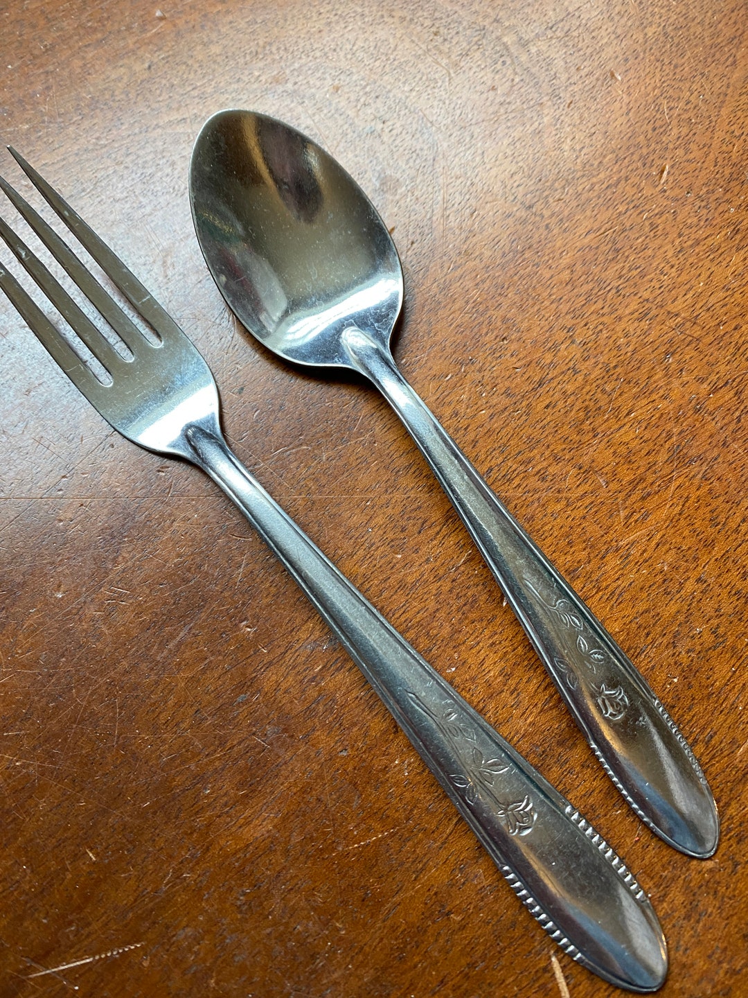 UTICA Stainless Silverware | ANCIENT ROSE | Plain Silverware | Rediscovered Silverware | Antique ...