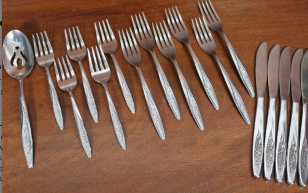 Vintage Flatware | Radiant Rose | Silverware | Roses Floral | Flowers ...