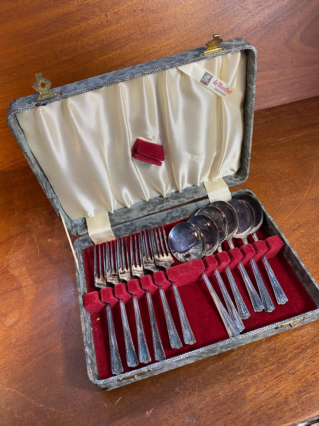 De Montfort Sheffield England Silverplate Tea Silverware Set 6 Forks, 6 ...