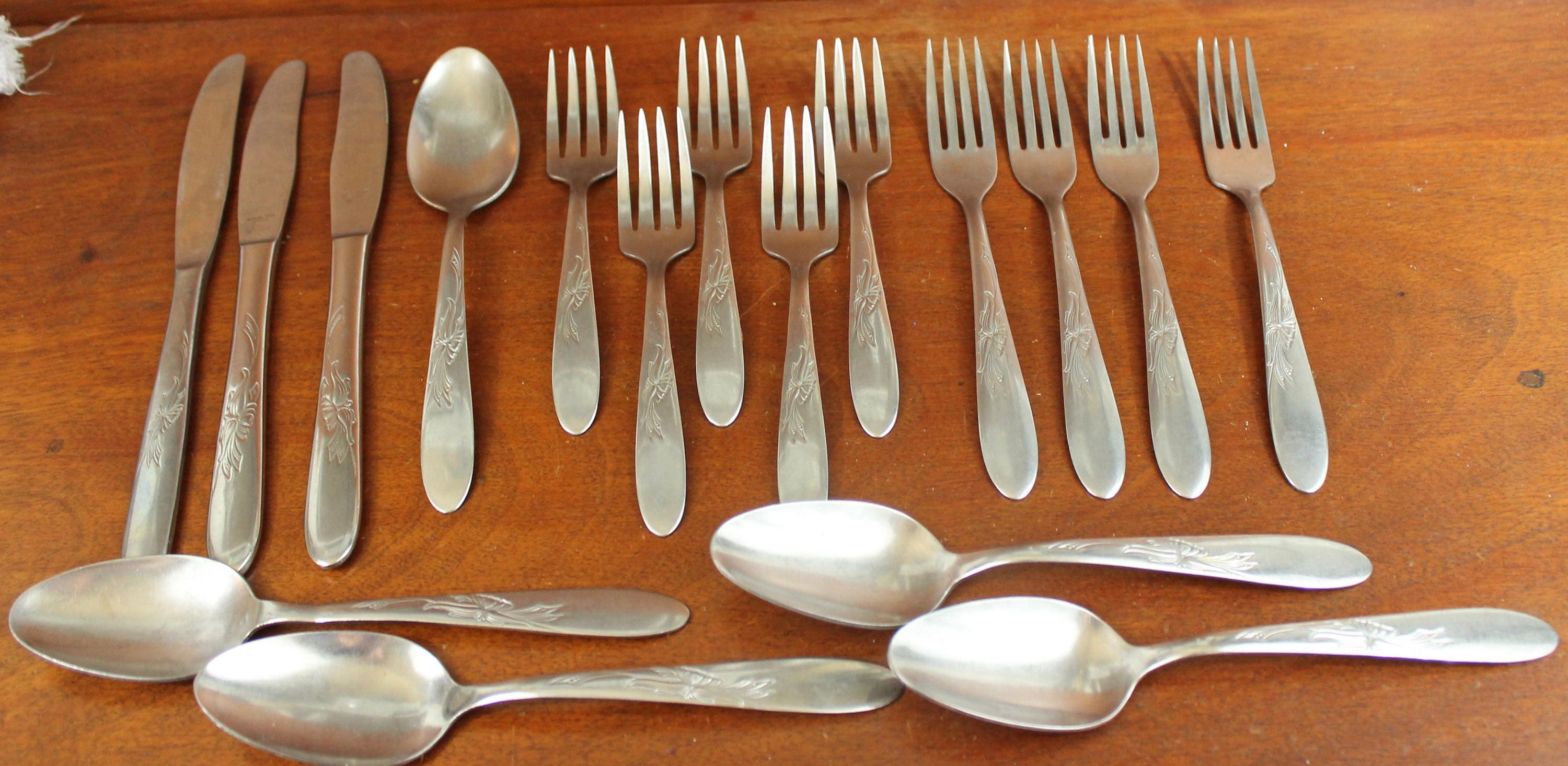 Utica Stainless BUTTERFLY Silverware Vintage Flatware | Etsy