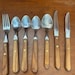 Vintage Flatware From WASHINGTON FORGE in Town & Country Pattern Wood ...