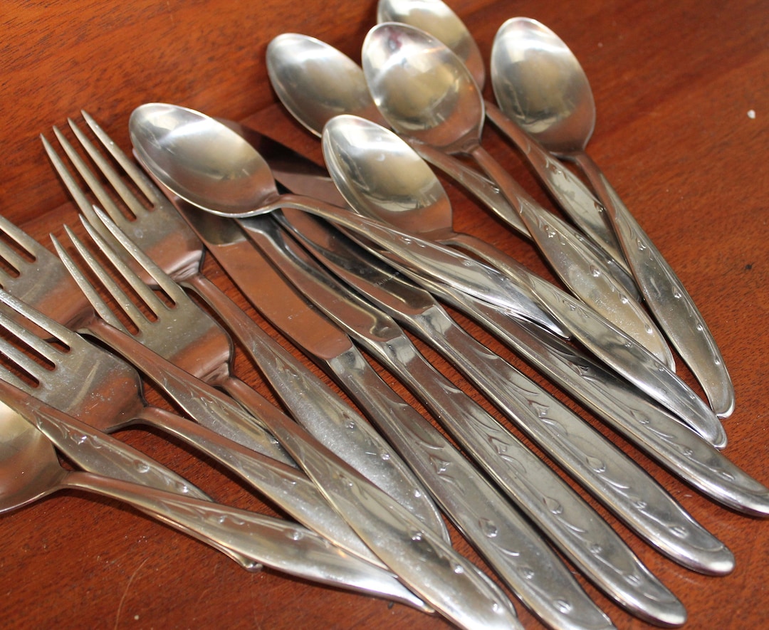 SUMMERTIME Vintage Flatware Set Reed & Barton "rebacraft" Stainless ...