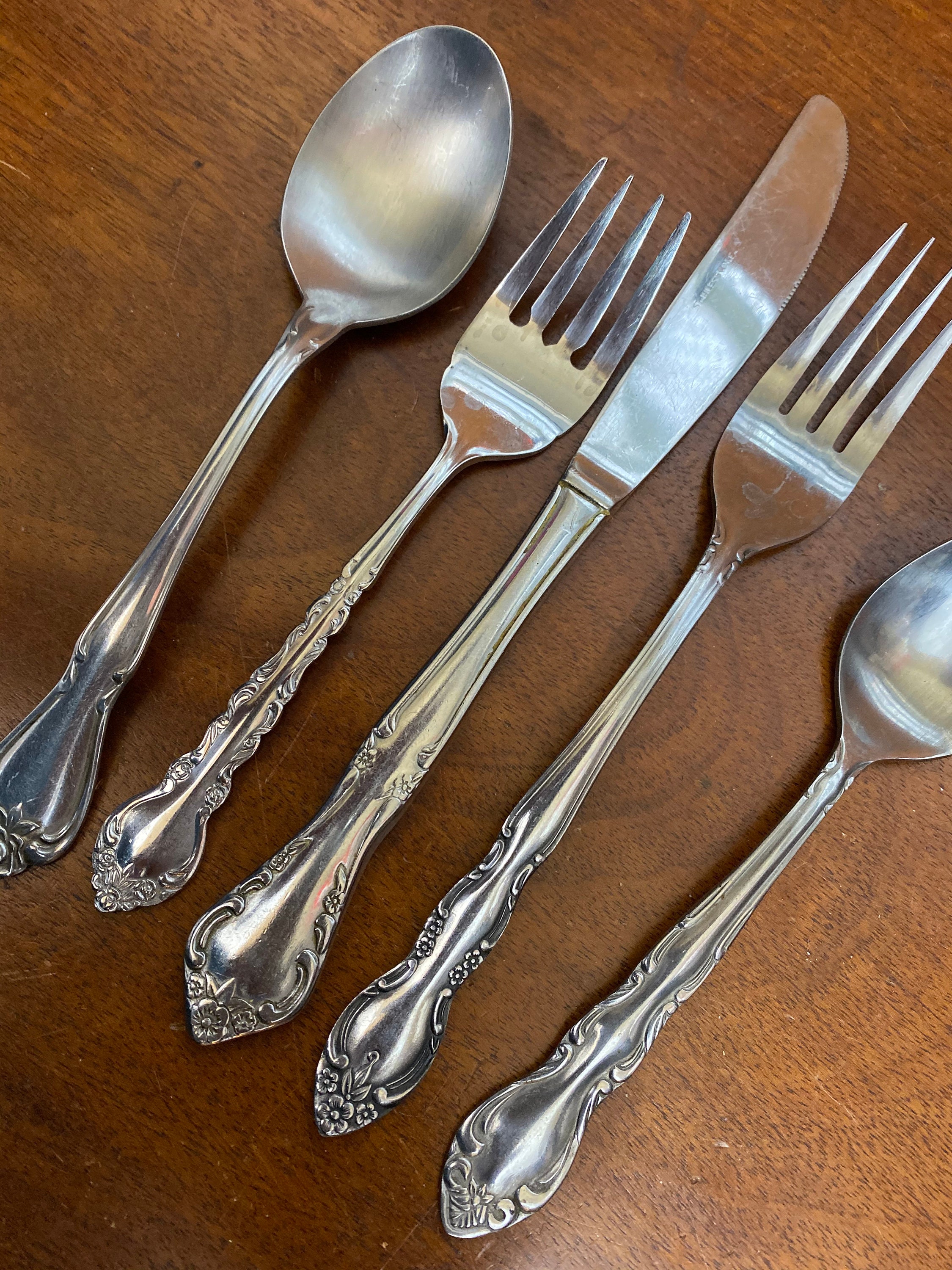 Event MIX and Match Silverware Shabby Chic Cottage Core - Etsy