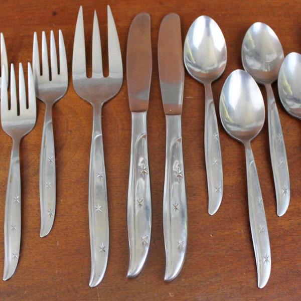 Silverware With Star Pattern - Etsy