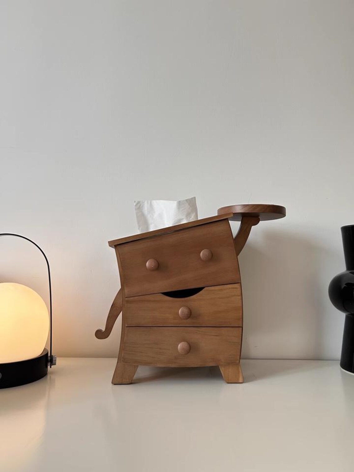Handmade Wooden Tissue Box Holder, Cute and Creative Design, Unique ...