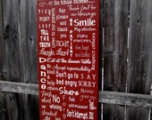 Items similar to Family Rules Sign - In this home...... MADE TO ORDER ...