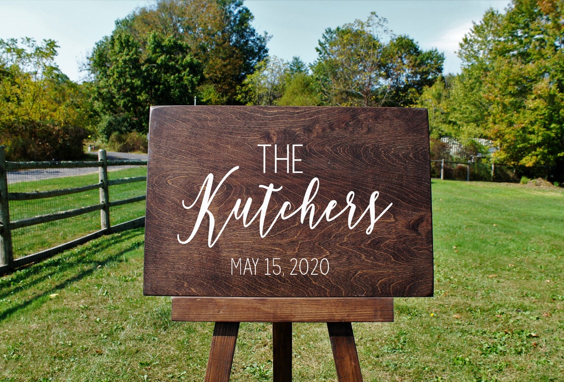 Custom Wedding Sign Wedding Easel Sign Wedding Decor | Etsy