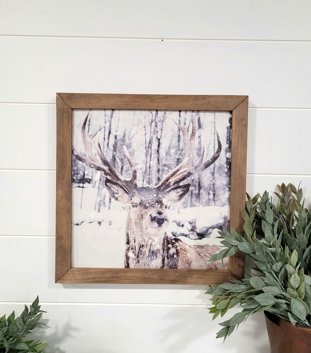 Winter Holiday Layering Sign Reindeer Wood Layering Sign Mantel Sign ...