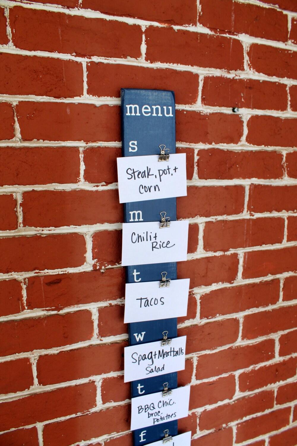 Menu Board 3.75 X 36.5 Made to Order Meal - Etsy