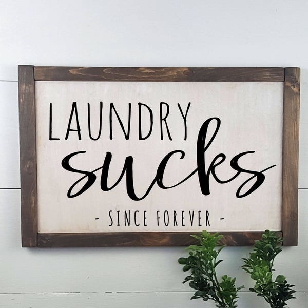 Laundry Sucks Sign - Etsy