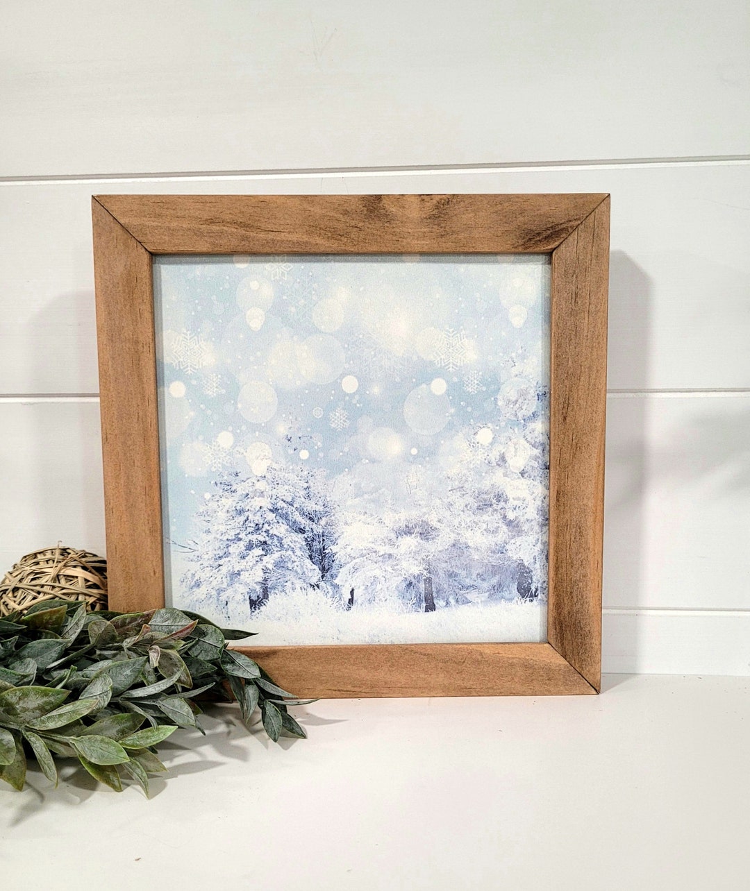 Snowy Trees Layering Sign Mantel Sign All Season Layering Sign Winter ...