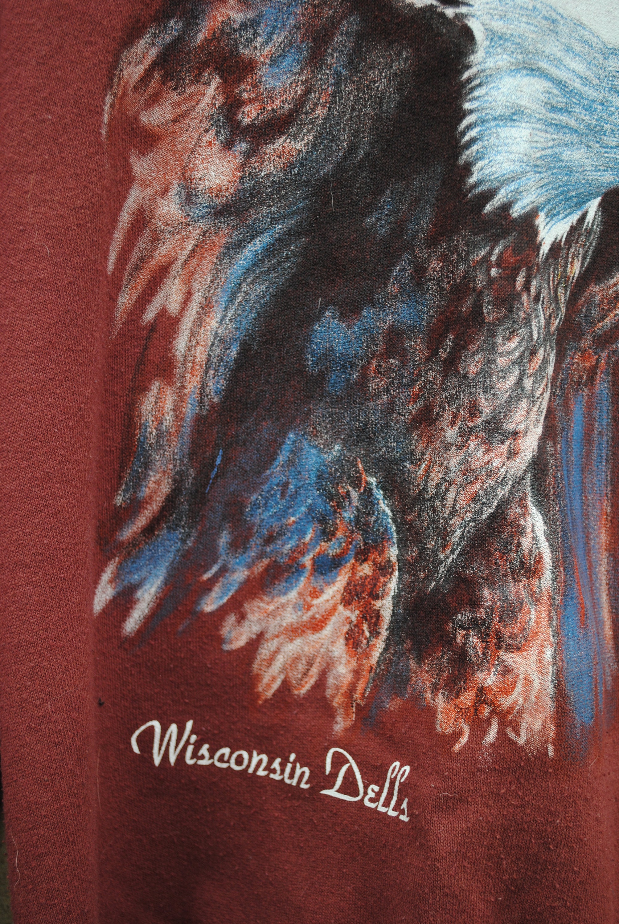 Vintage Bald Eagle Wisconsin Dells Patriotic Sweatshirt - Etsy